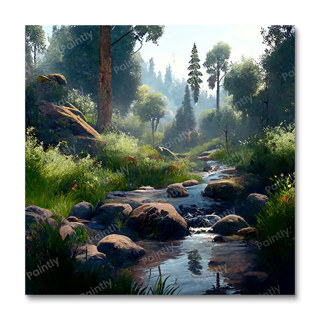 Little Forrest Stream Paint by Numbers – PBN Haul